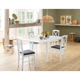Ansteckplatte OTTO HOME "Fullerton", wei&szlig;, B:80cm H:2cm T:40cm, Holzwerkstoff, Massivholz, Ansatztischplatten, wei&szlig; lackiert, nur f&uuml;r den Fullerton Tisch