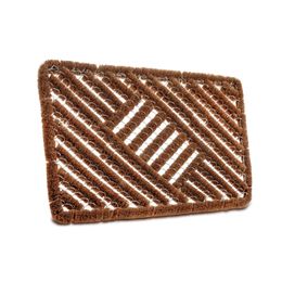 Fu&szlig;matte Hanse Home "Grid Brushes Mat, T&uuml;rmatte", beige (natur), B:75cm H:33mm L:45cm, Kokos, Teppiche, Fu&szlig;matte, Gitter, Robust, B&uuml;rsten, Innen, Au&szlig;en, Schmutzabtreter, Wetterfest