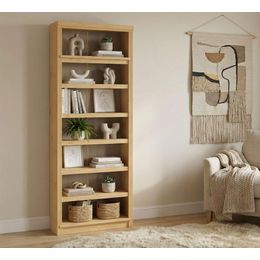 B&uuml;cherregal OTTO HOME "Soeren Regal B/T/H: 80/29/220 cm", natur, B:80cm H:220cm T:29cm, Massivholz, Regale, B&uuml;cherregal, 7 offene F&auml;cher, massive Kiefer, FSC-zertifiziert