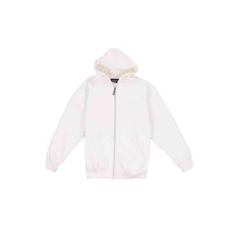 Sweatjacke DROPSIZE "Dropsize Dropsize REGULAR FIT ZIP-HOODIE", Herren, Gr. S, cream wei&szlig;, 70% Baumwolle, 30% Polyester, unifarben, Sweatjacken Sweatjacke