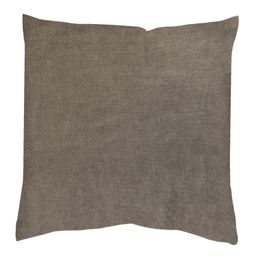 Dekokissen Home Wohnideen "ELMER 1ER PACK MIT F&Uuml;LLUNG" Gr. 2, grau (taupe, unifarben), B:50cm L:50cm, Polyester, Dekokissen_Sitzkissen_Kissenh&uuml;llen