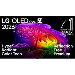 LG OLED-Fernseher "OLED55G67LW", Energieeffizienz: E (A-G), schwarz, 55 &Prime;, Fernseher