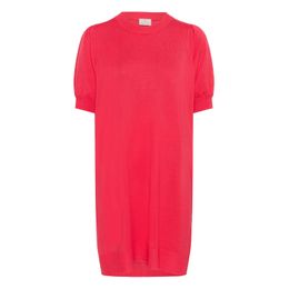 Midikleid Kaffe "Kleid KAlizza", Damen, Gr. S, N-Gr, rot (raspberry), Obermaterial: 80% Viskose CV. 20% Nylon NY., Kleider Midikleid