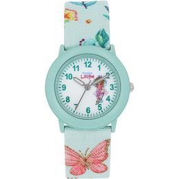 Quarzuhr Prinzessin Lillifee, bunt (bunt, wei&szlig;, gr&uuml;n), Armbanduhren, Kinder, Quarzuhr, Armbanduhr, Kinderuhr, M&auml;dchenuhr, ideal auch als Geschenk