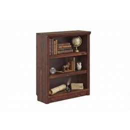 Standregal OTTO HOME "Soeren Regal B&uuml;cherregal B/T/H: 80/29/97 cm", dunkelbraun, B:80cm H:97cm T:29cm, Massivholz, Regale, Standregal, massive Kiefer, FSC-zertifiziert
