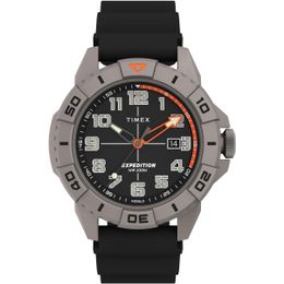 Quarzuhr Timex "RIDGE", schwarz, Armbanduhren, Herren, Quarzuhr, Armbanduhr, Herrenuhr, Datum, Leuchtzeiger, Mineralglas, analog