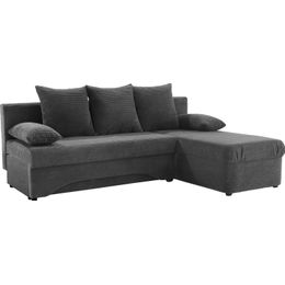 Jockenh&ouml;fer Ecksofa JOCKENH&Ouml;FER GRUPPE "L-Form, B: 191 cm", grau 426, 09, B:191cm H:87cm T:142cm, Korpus: 100% Polyester;Kissen: 100% Polyester, Sofas, Ecksofa, mit Bettfunktion & Bettkasten