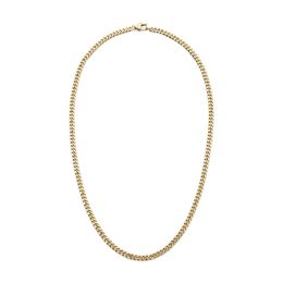 Kette ohne Anh&auml;nger s.Oliver, gold (gelbgoldfarben), Halsketten, Herren, Edelstahl, L: 50 B: 4mm, B:4mm