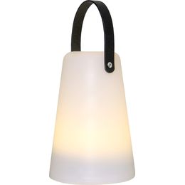 LED Laterne "Laterne Linterna", wei&szlig;, B:14cm H:20cm L:14cm T:14cm &Oslash;:14cm, Parforce Traditional Hunting, Leuchten, Batterie-Laterne, Timer 6/18, LEDs, portable Laternenform
