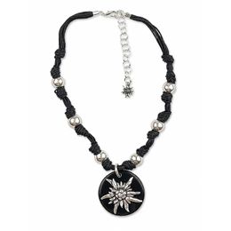 Allg&auml;u Rebell Kette mit Anh&auml;nger ALLG&Auml;U REBELL "Maria", Damen, Gr. onesize, PTFE-Kunststoff, schwarz, Basic, Halsketten, rustikaler Charme