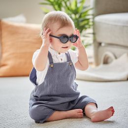 Sonnenbrille MaxiMo, Jungen, basalt, Sonnenbrillen Sonnenbrille, flexible Passform, polarisiert, BPA-frei, Unisex