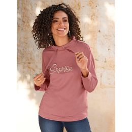 Sweatshirt Inspirationen, Damen, Gr. 36, rosenholz, 50% Baumwolle, 50% Polyester, gemustert, unifarben, Sweatshirts Sweatshirt