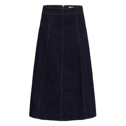 Jeansrock Saint Tropez "Denimrock SambrinaSZ", Damen, Gr. L, blau (dunkelblau denim), Obermaterial: 98% Baumwolle CO. 2% Elasthan EL., R&ouml;cke Jeansrock