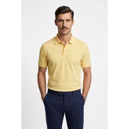 Poloshirt Hugo "Donos", Herren, Gr. XL, medium gelb720, Piqu&eacute;, Obermaterial: 100% Baumwolle, unifarben, regular fit normal, Rundhals, B&uuml;ndchen, Shirts, Regular Fit, Baumwoll-Piqu&eacute;