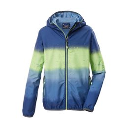 Funktionsjacke Killtec "KOS 144 BYS JCKT", Jungen, Gr. 116, bunt (dunkelblau), Obermaterial: 100% Polyester.Futter: 100% Polyester, Jacken Funktionsjacke, Wind- und wasserdichte Jungenjacke mit Farbverlauf-Print