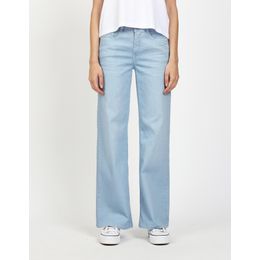 Weite Jeans Gang "94AMELIE WIDE", Damen, Gr. 33, N-Gr, sky blau wash, Denim/Jeans, Obermaterial: 81% Baumwolle, 17% Polyester, 2% Elasthan, unifarben, weit lang, Jeans, mit geradem Beinverlauf, weicher Denim