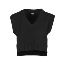 Strickweste Urban Classics "Urban Classics Ladies Soft Knit Pullunder", Damen, Gr. M, schwarz, 76% Polyester, 10% Polyacryl, 8% Polyamid, 6% Elasthan, Westen Strickweste