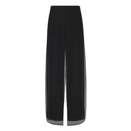 2-in-1-Hose Vera Mont "Damen im Layer Look", Damen, Gr. 36, Normalgr&ouml;&szlig;en, schwarz, Chiffon, Obermaterial: 100% Polyester, gerade lang, Hosen