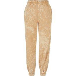 Sweathose Urban Classics "Urban Classics Damen Ladies Towel Washed Sweat Pants", Damen, Gr. XL, US-Gr&ouml;&szlig;en, paleorange, 70% Baumwolle, 30% Polyester, unifarben, loose fit, Hosen Sweathose