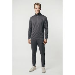 Trainingsanzug Under Armour "UA EMEA TRACK SUIT", Herren, Gr. L, grau, Obermaterial: 100% Polyester, schmal, Sportanz&uuml;ge Trainingsanzug, zweiteiliges Set, f&uuml;r Sportmode und Freizeit, leichtes Material