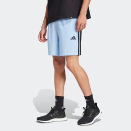 Shorts adidas Sportswear "ESSENTIALS 3-STREIFEN CHELSEA", Herren, Gr. L, N-Gr, blau (glow blau, schwarz, normal, gr.), Obermaterial: 100% Polyester, Hosen Shorts, mit 3-Streifen an den Seiten, f&uuml;r Laufen und Sportmode