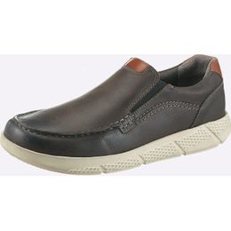 Slipper, Herren, Gr. 40, khaki, Veloursleder, Schuhe Slipper
