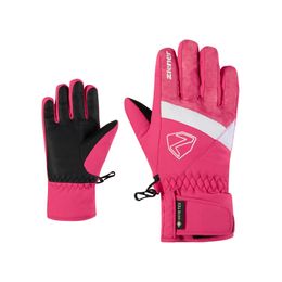 Skihandschuhe Ziener "LEIF-Z GORE-TEX Kinder", M&auml;dchen, Gr. 5,5, rosa (tie dye pop pink), Obermaterial: 100% Polyester. Innenseite: 100% Polyester. Futter: 100% Polyester. Wattierung: 100% Polyester, Handschuhe