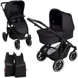 Abc Design Kinderwagenset Salsa 5 Air, Schwarz, Textil, 63x118x95.5 cm, EN 1888, Baby on Tour, Kinderwagen, Kombikinderwagen