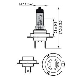 Philips Gl&uuml;hlampe, Hauptscheinwerfer 12972wvusm f&uuml;r YAMAHA Citro&euml;n Volvo DAF Opel ALFA ROMEO GM Vaughall Iveco VW BMW Porsche MERCEDES-BE