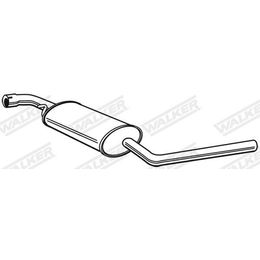 WALKER Mittelschalld&auml;mpfer 21036 f&uuml;r VW