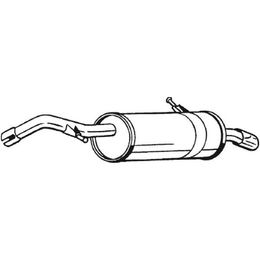 BOSAL Endschalld&auml;mpfer 135713 f&uuml;r Citro&euml;n