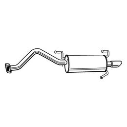 VEGAZ Endschalld&auml;mpfer ts243 f&uuml;r TOYOTA