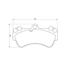 Bosch Bremsbelagsatz, Scheibenbremse 0986424740 f&uuml;r VW Porsche