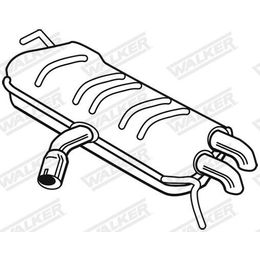 WALKER Endschalld&auml;mpfer 25126 f&uuml;r VW