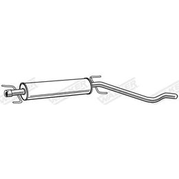WALKER Mittelschalld&auml;mpfer 23182 f&uuml;r Opel Vaughall