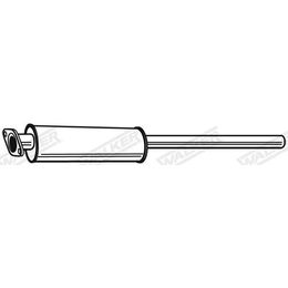 WALKER Mittelschalld&auml;mpfer 23210 f&uuml;r Ford Volvo