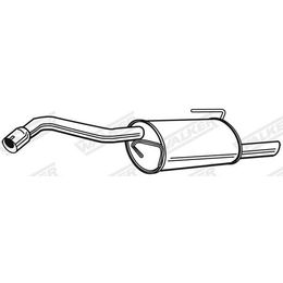 WALKER Endschalld&auml;mpfer 23664 f&uuml;r MITSUBISHI