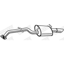 WALKER Endschalld&auml;mpfer 23900 f&uuml;r MAZDA
