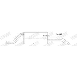 WALKER Endschalld&auml;mpfer 24492 f&uuml;r Peugeot