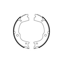 Bosch Bremsbackensatz, Feststellbremse 0986487776 f&uuml;r KIA