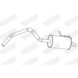WALKER Endschalld&auml;mpfer 24311 f&uuml;r RENAULT