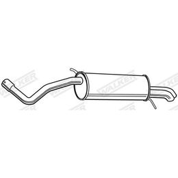 WALKER Endschalld&auml;mpfer 23208 f&uuml;r Skoda