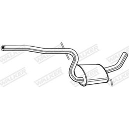 WALKER Endschalld&auml;mpfer 24126 f&uuml;r VW