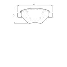 Bosch Bremsbelagsatz, Scheibenbremse 0986424774 f&uuml;r RENAULT
