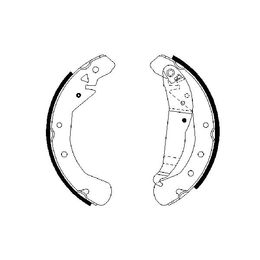 Bosch Bremsbackensatz 0986487658 f&uuml;r Vaughall Opel HOLDEN