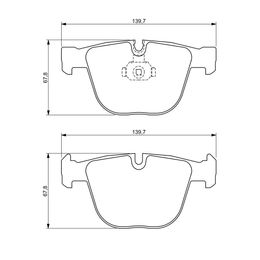 Bosch Bremsbelagsatz, Scheibenbremse 0986494325 f&uuml;r BMW ALPINA