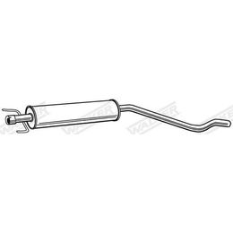 WALKER Mittelschalld&auml;mpfer 23140 f&uuml;r Opel