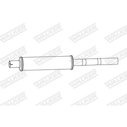 WALKER Mittelschalld&auml;mpfer 24326 f&uuml;r JEEP