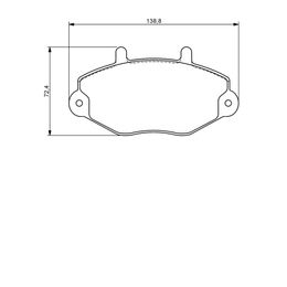 Bosch Bremsbelagsatz, Scheibenbremse 0986494287 f&uuml;r Ford