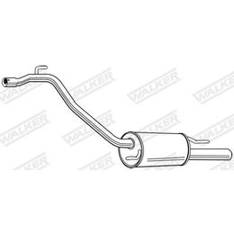 WALKER Endschalld&auml;mpfer 21291 f&uuml;r VW